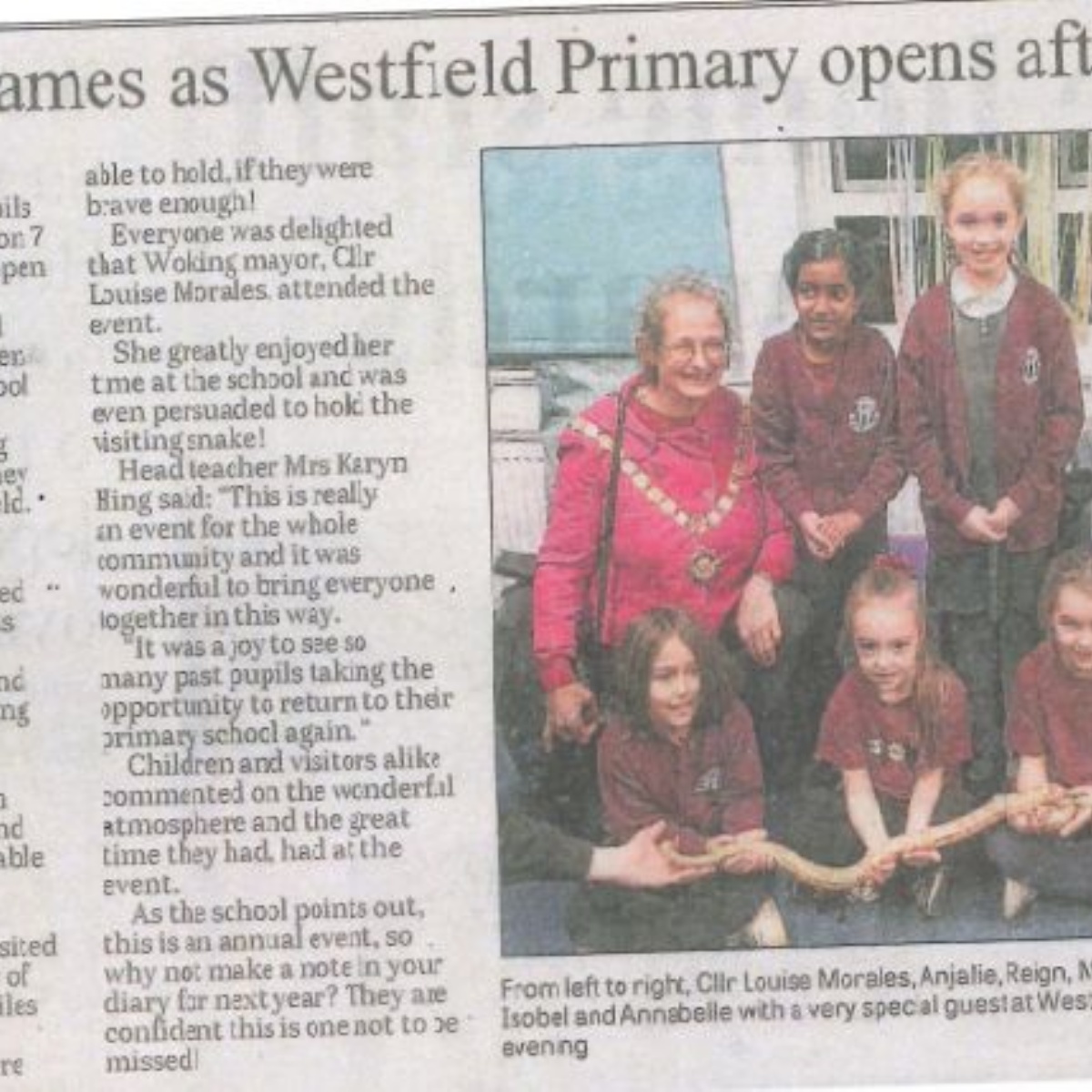 Westfield Primary School - Open evening